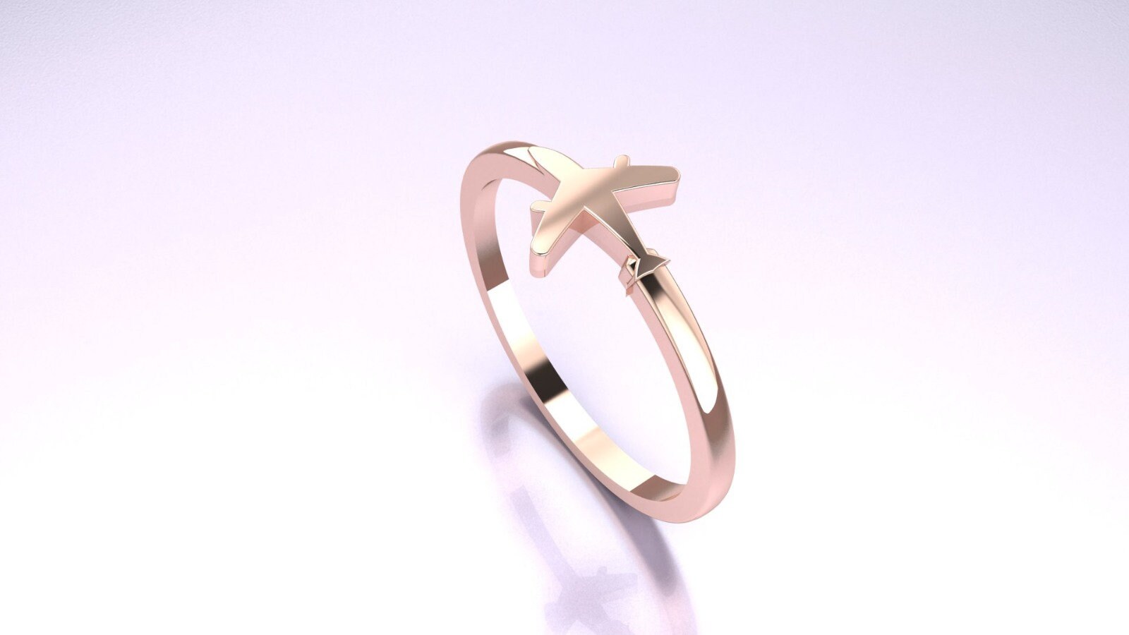 Sterling Silver Airplane Ring Aviation Minimalist Jewelry Airplane ...