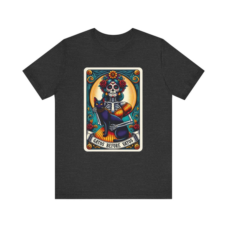 Gatos Before Vatos Tee Shirt, Tacos Before Gatos, Tarot Card, Cat Lover ...