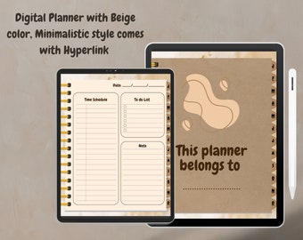 DIGITAL PLANNER and CALENDAR Minimal Goodnotes iPad - Etsy