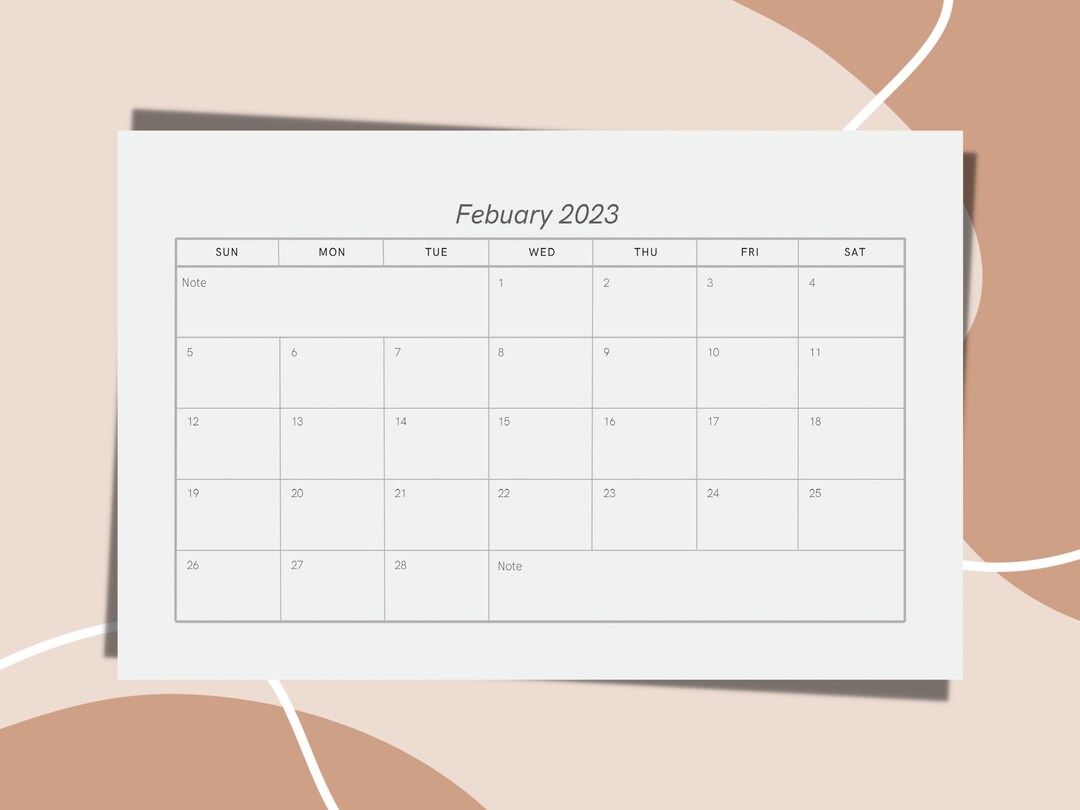Monthly 2023 Calendar With Editable/fillable Format | 2023 Calendar ...
