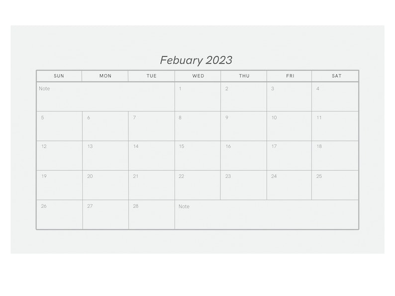 Monthly 2023 Calendar With Editable/fillable Format | 2023 Calendar ...