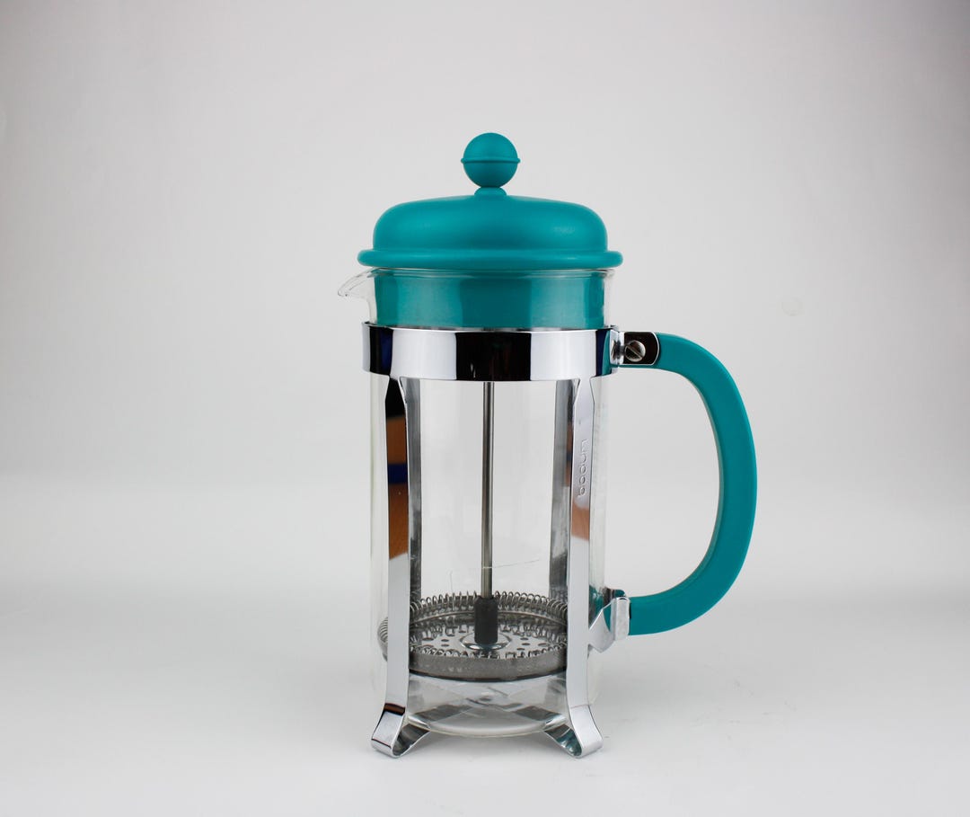 Vintage Bodum French Press Colorful Turquoise Postmodern 80s 90s Design ...