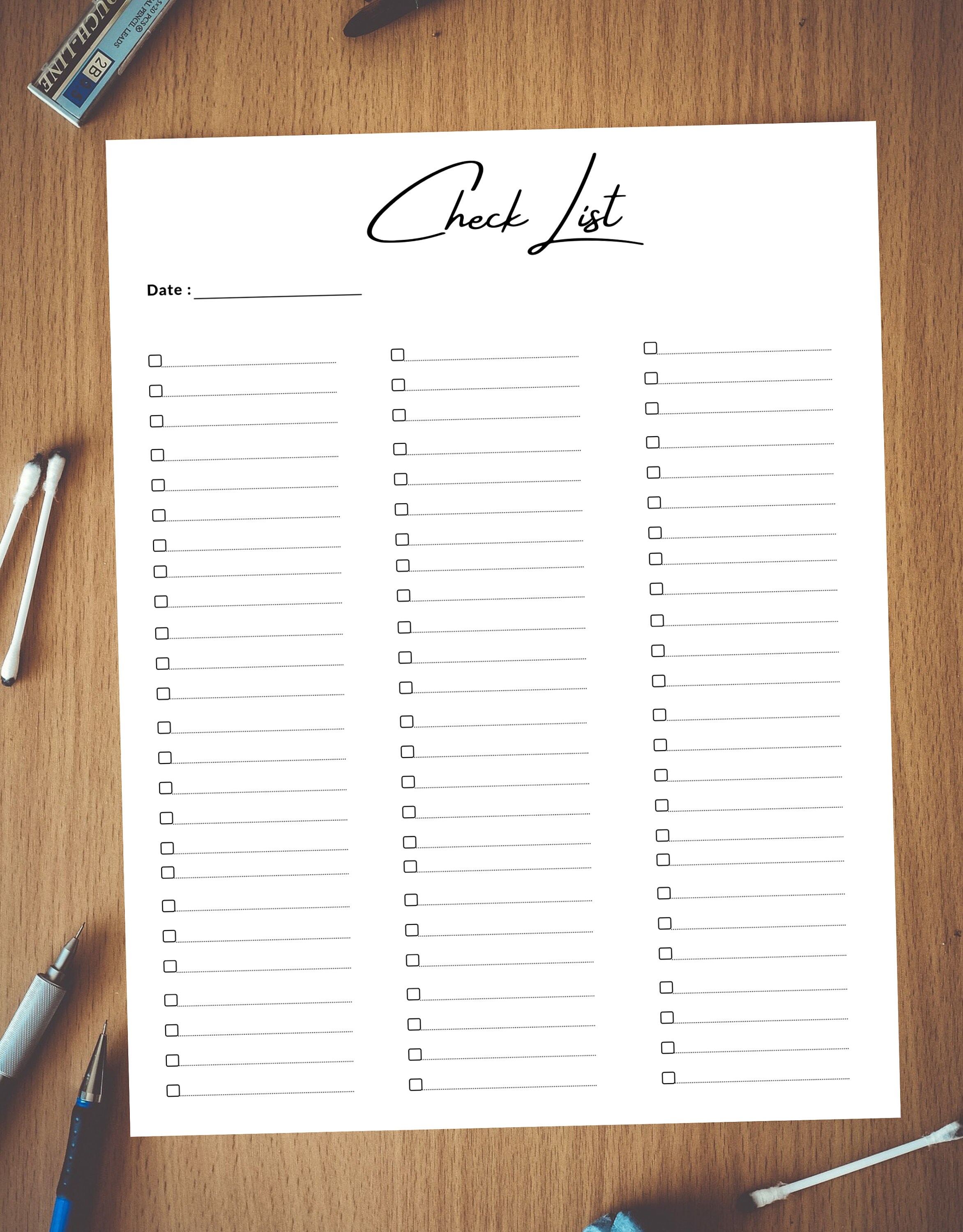 Check List, Editable to Do List, to Do List Printable, Blank List ...
