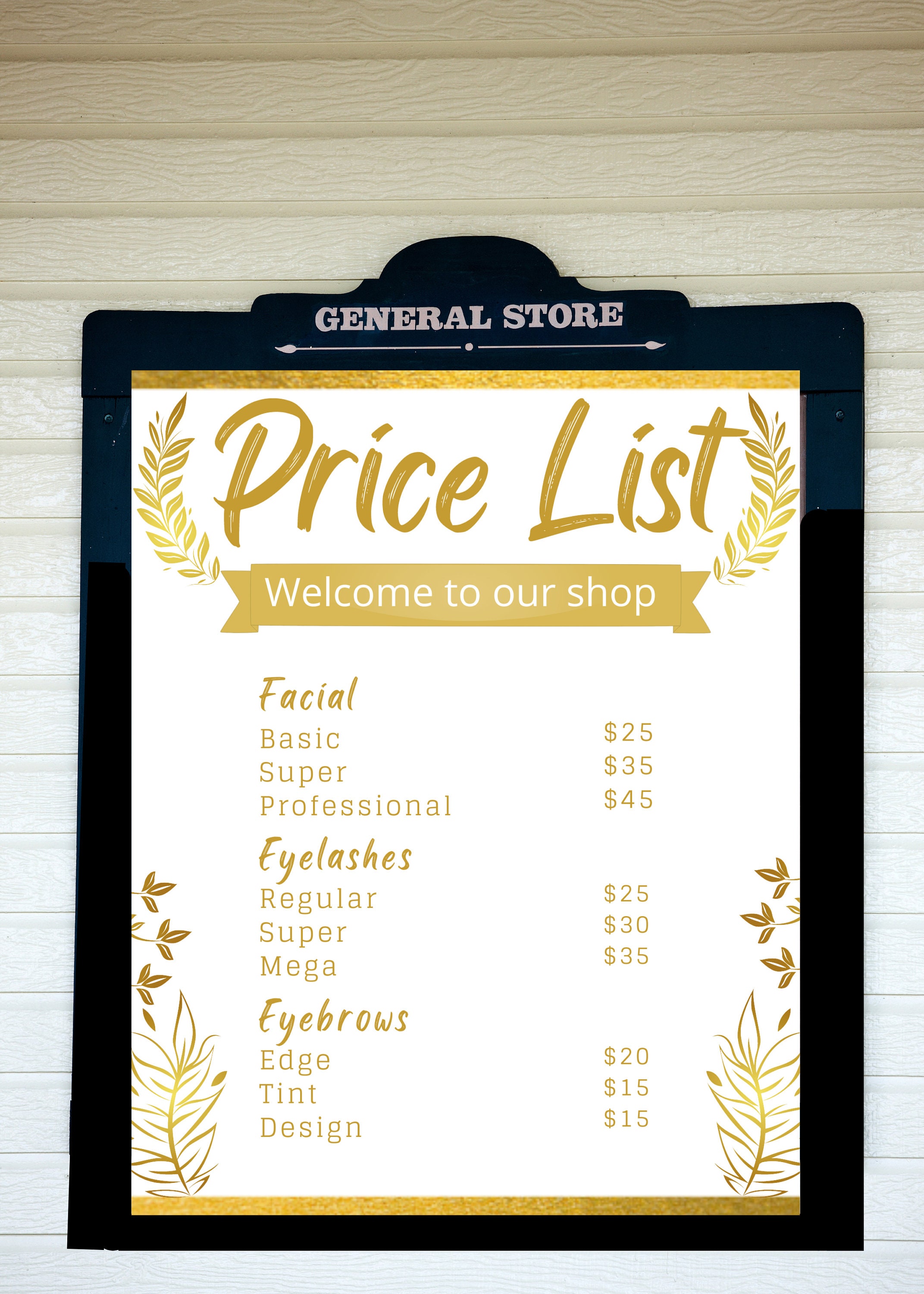 Small Business Price List Download, Price List Template, Editable Price ...