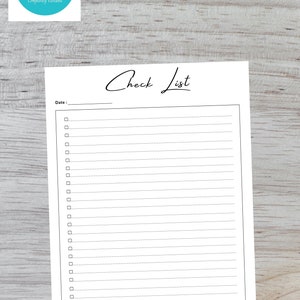 Check List, Editable to Do List, to Do List Printable, Blank List ...