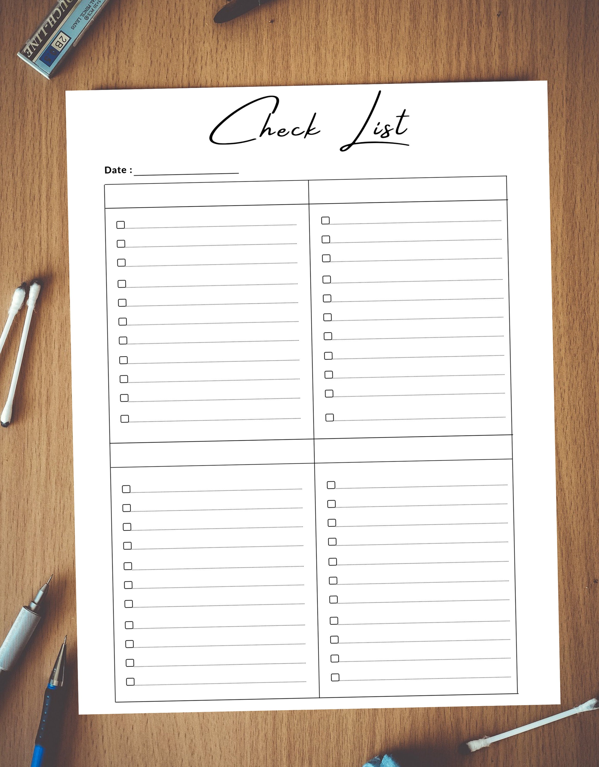 Check List, Editable to Do List, to Do List Printable, Blank List ...