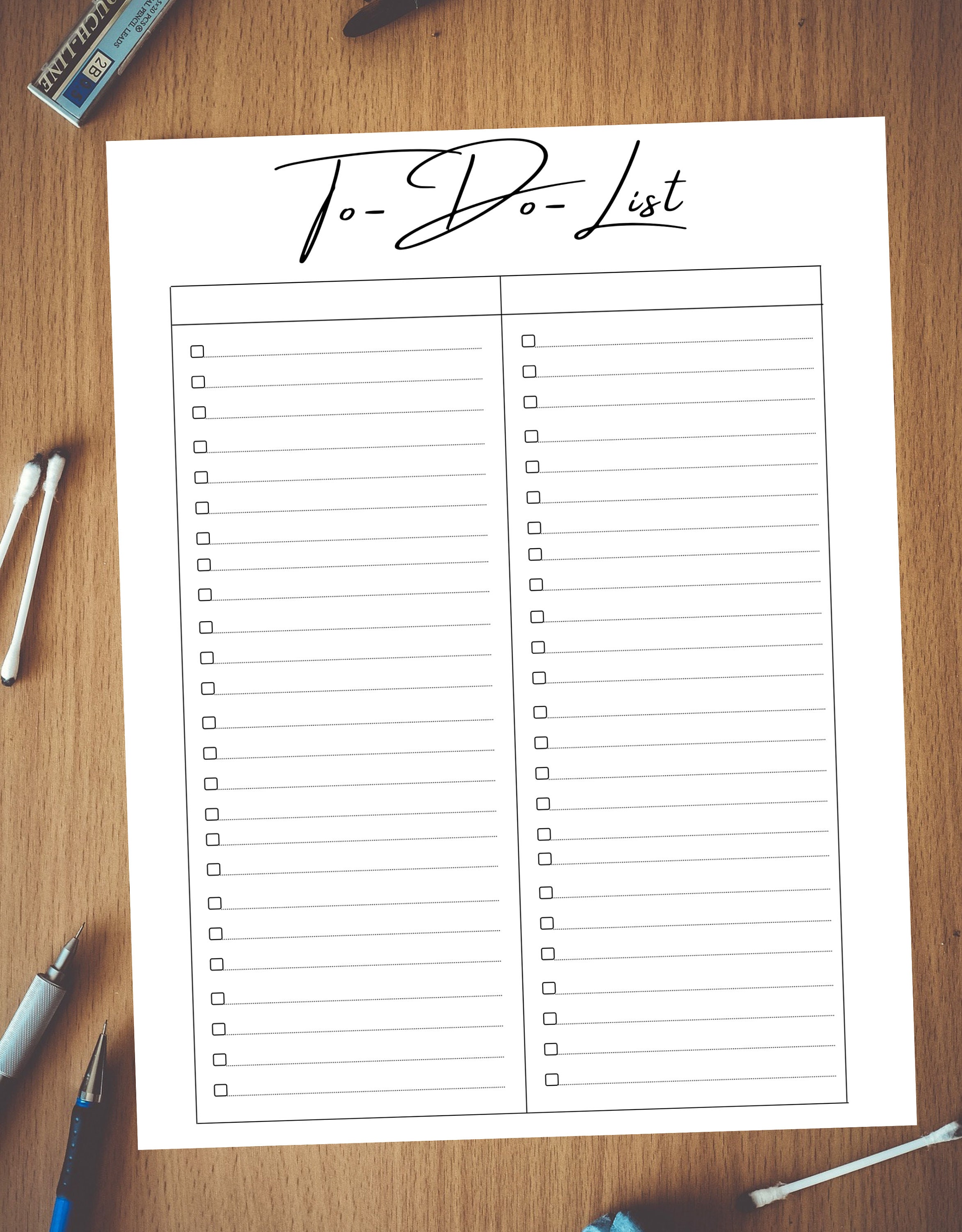 Check List, Editable to Do List, to Do List Printable, Blank List ...