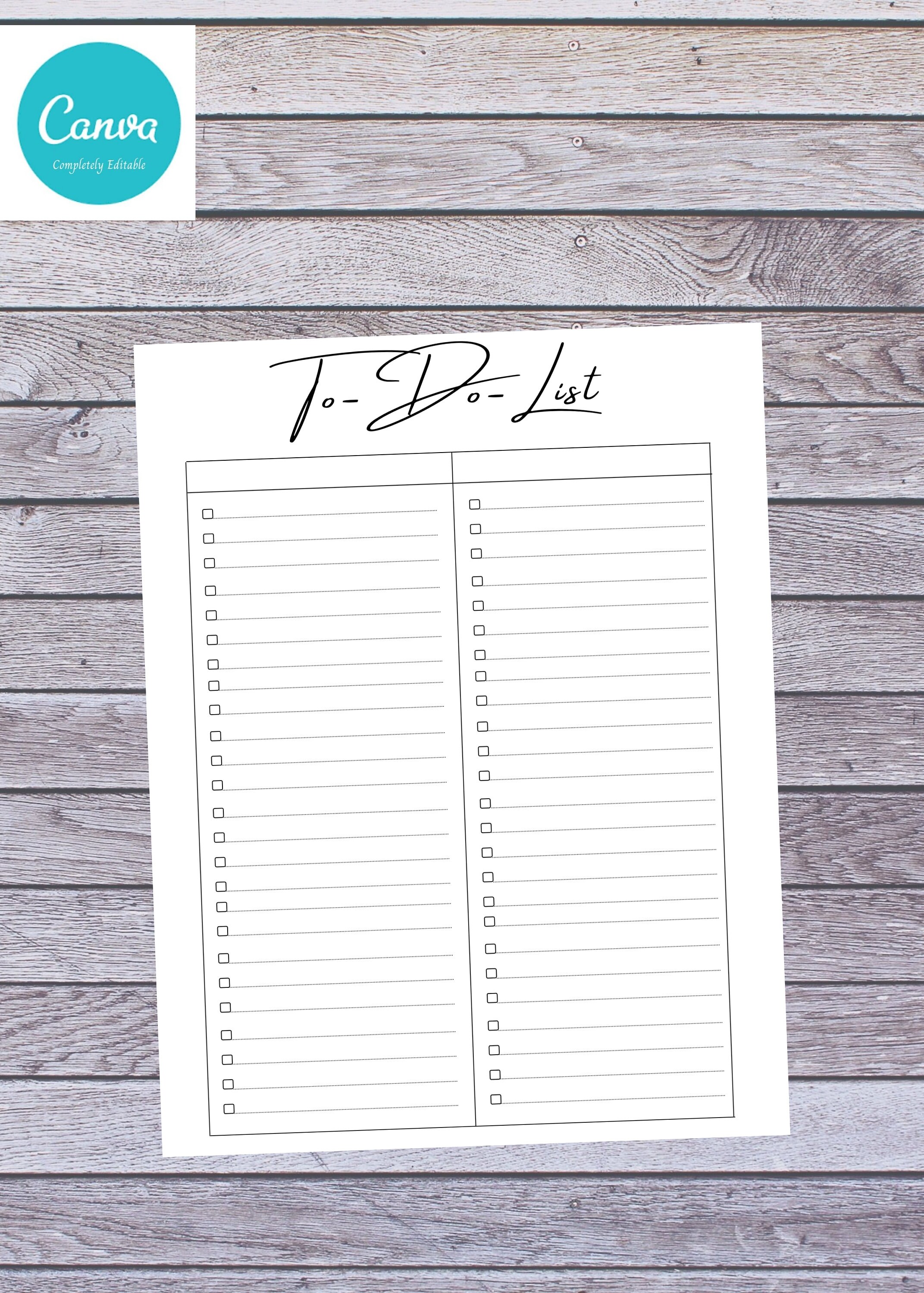 Check List, Editable to Do List, to Do List Printable, Blank List ...