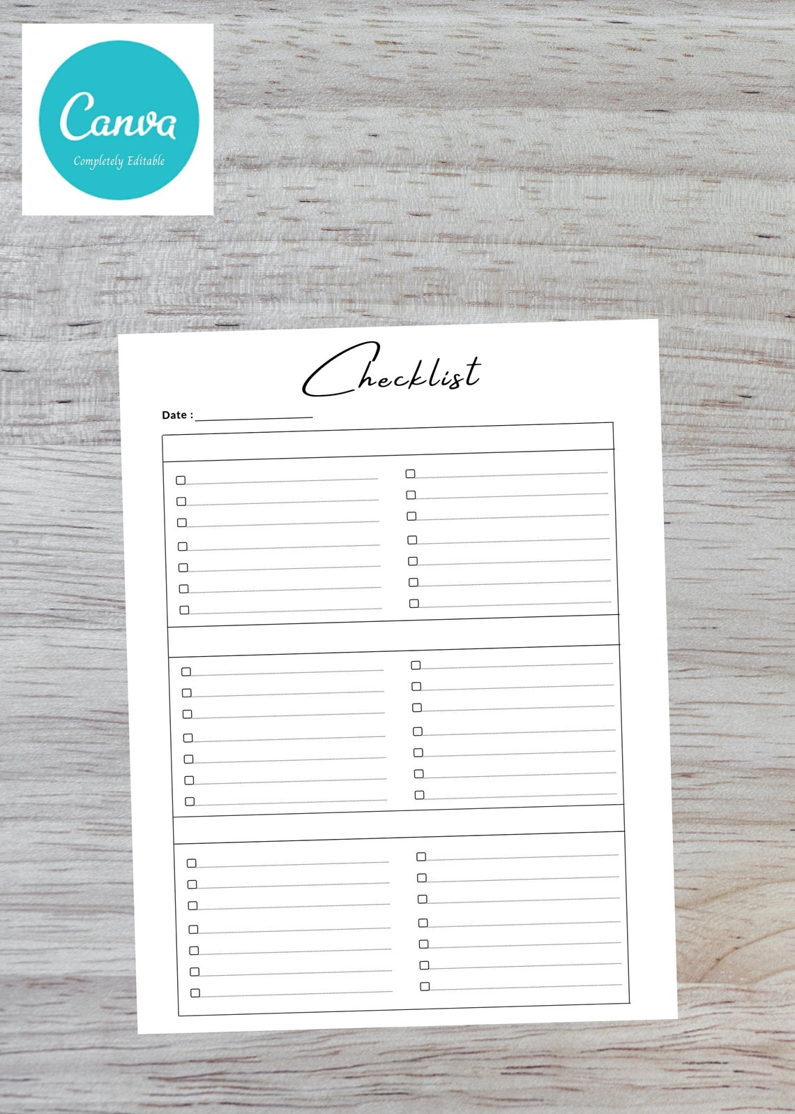 Editable to Do List, to Do List Printable, Blank List, Check List ...