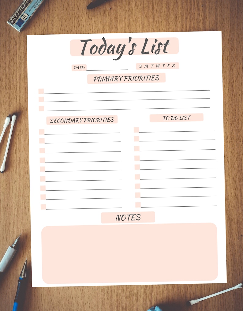 Daily Schedule Editable Planner Simple Planner Undated - Etsy