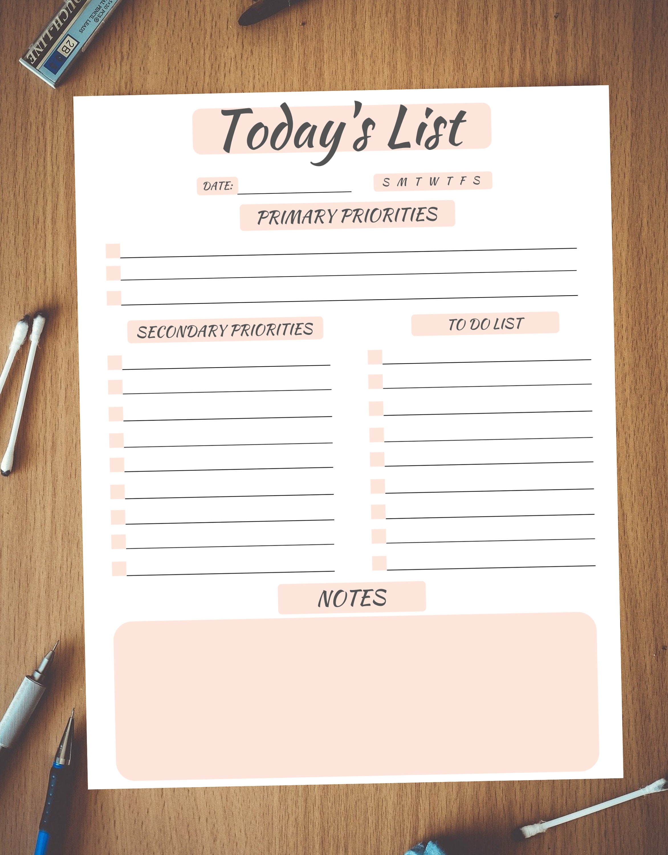 Daily Schedule Editable Planner Simple Planner Undated - Etsy