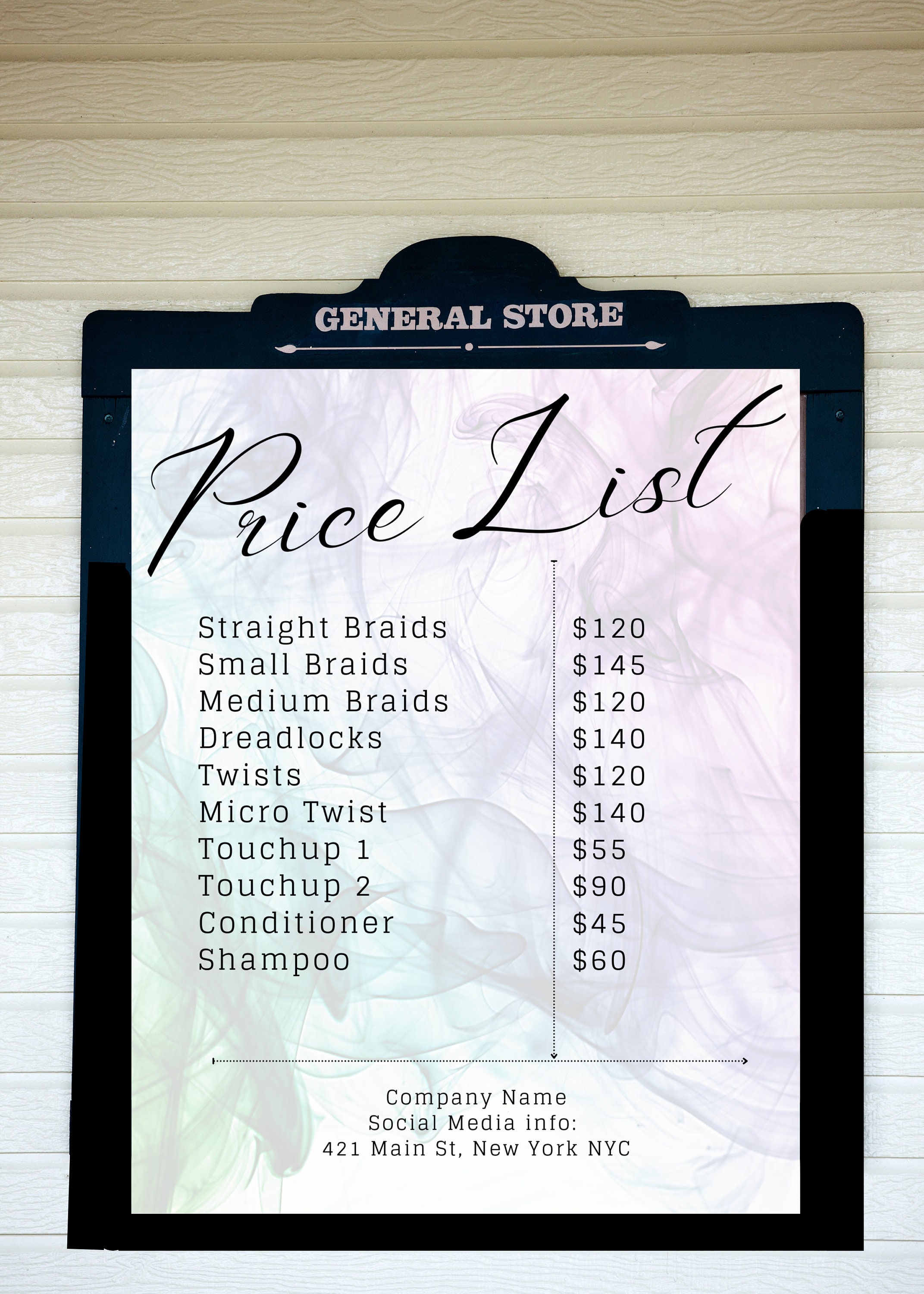 Small Business Price List Download, Price List Template, Editable Price ...