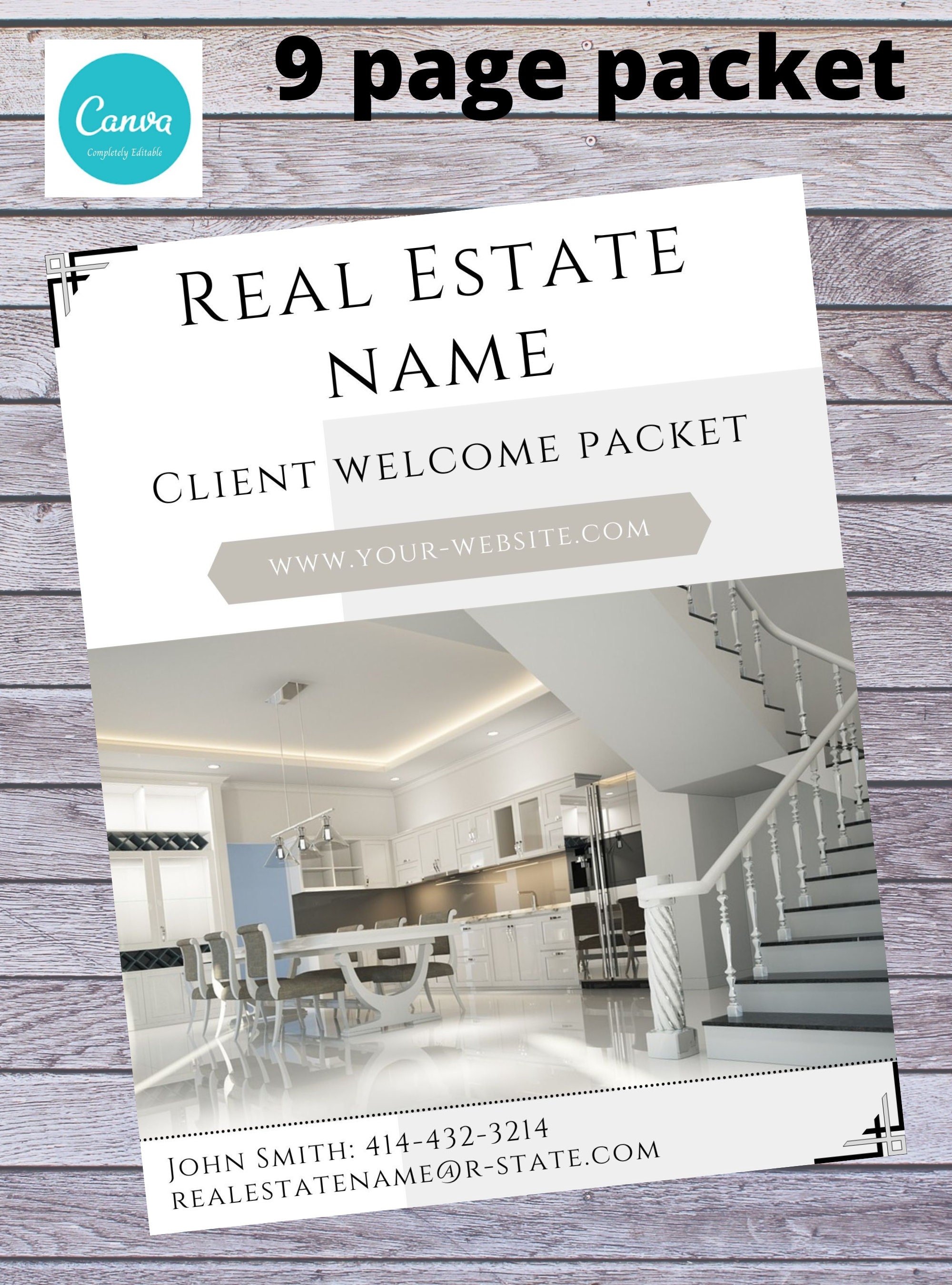 Real Estate Marketing, Client Welcome Packet (9 Pg), Realtor Marketing ...