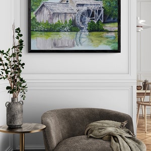 Mabry Mill Print, Blue Ridge Parkway Print, Old Mill Wall Art, Grist ...