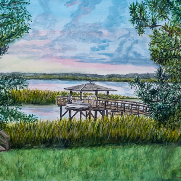 Georgia Marsh Painting - Etsy