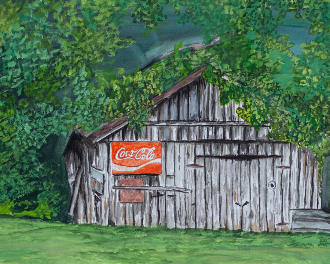 Rustic Barn Print, Vintage Barn Print, Weathered Barn Print, Country ...