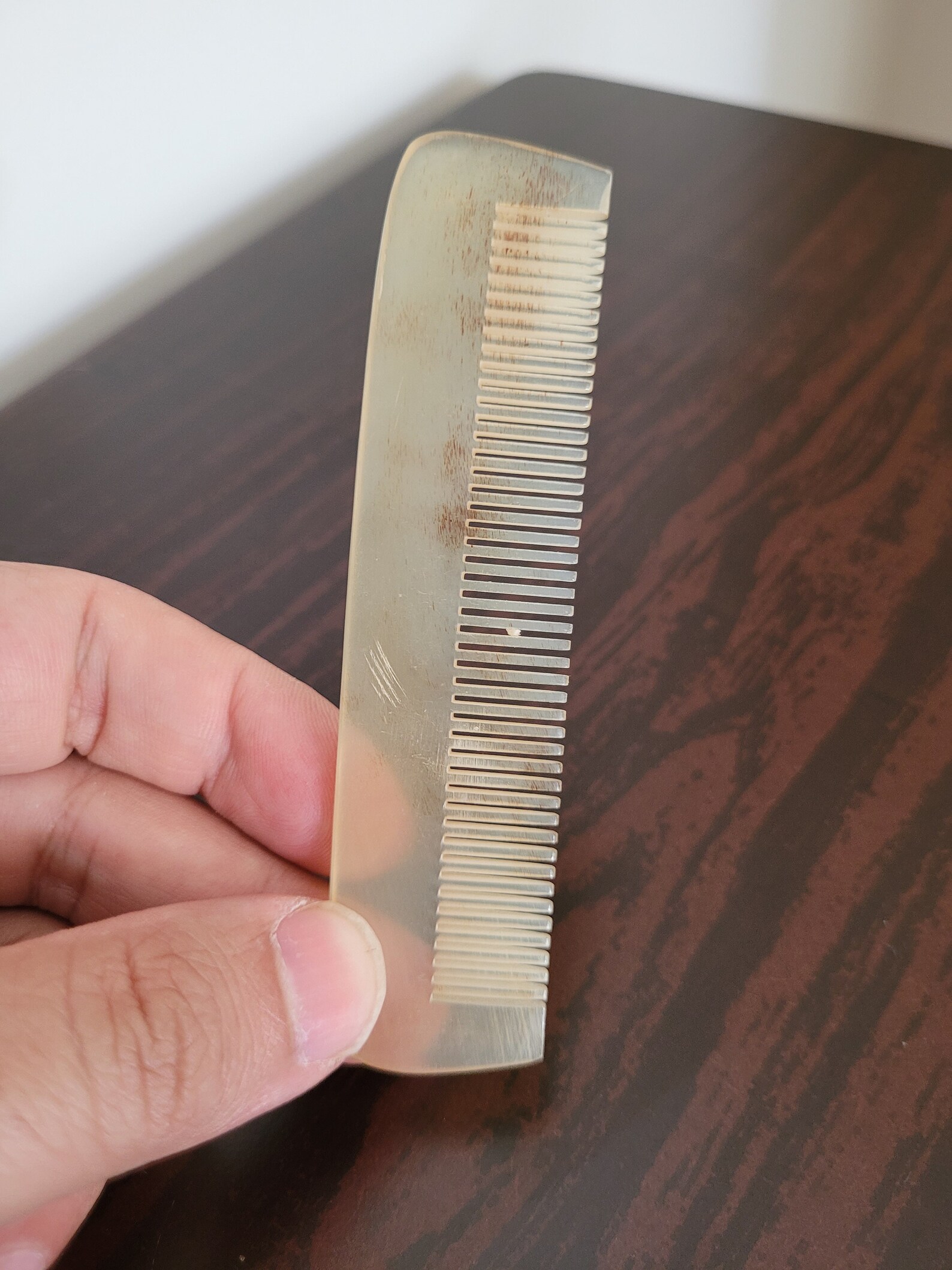 Bone Horn Comb for Men Natural Vintage Hair Comb Beard Comb - Etsy
