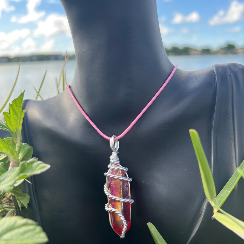 Ruby Aura Quartz - Etsy