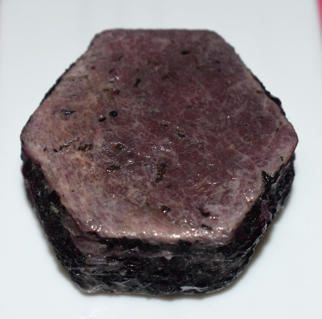 Ruby, Natural Raw Ruby Crystal, Rough Ruby Stone, Hug Size Hexagon Shape, Ruby Specimen, Healing ...