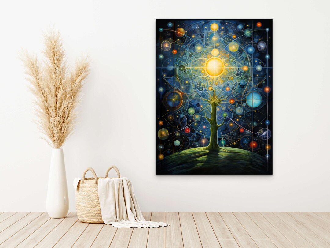 Sacred Geometry Hi-def Premium Metal Wall Art Prints, Cosmic Geometry ...