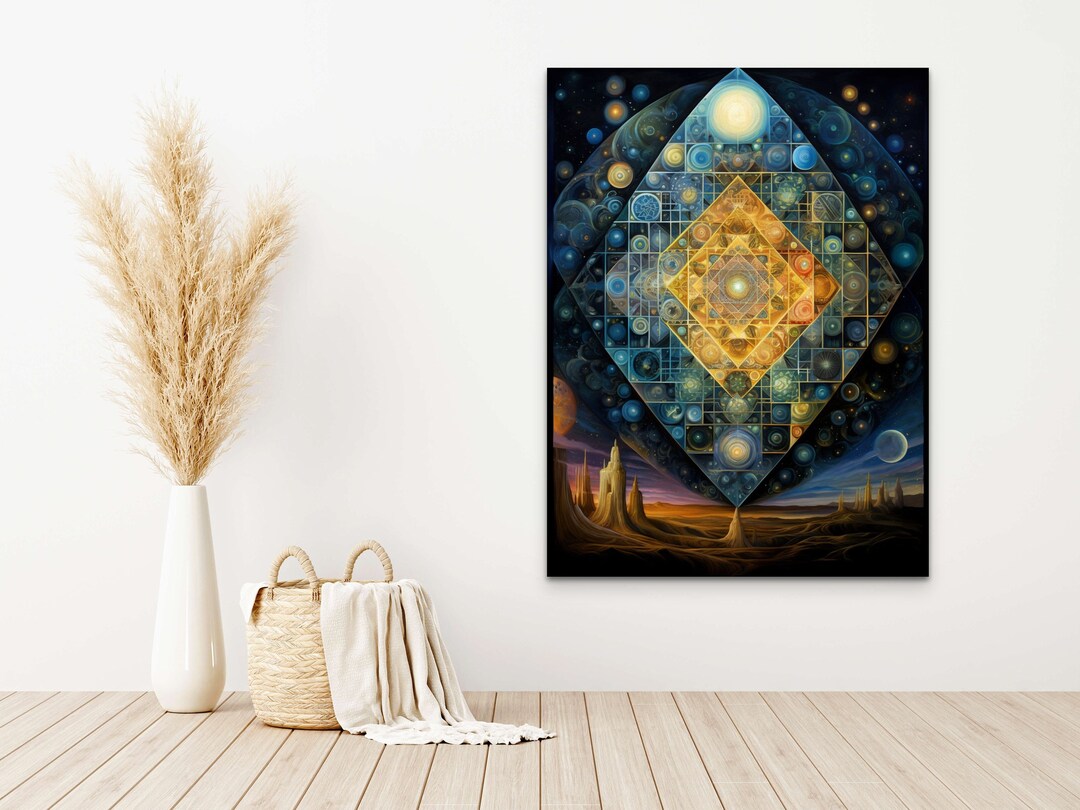 Sacred Geometry Hi-def Premium Metal Wall Art Prints, Infinite Dance of ...