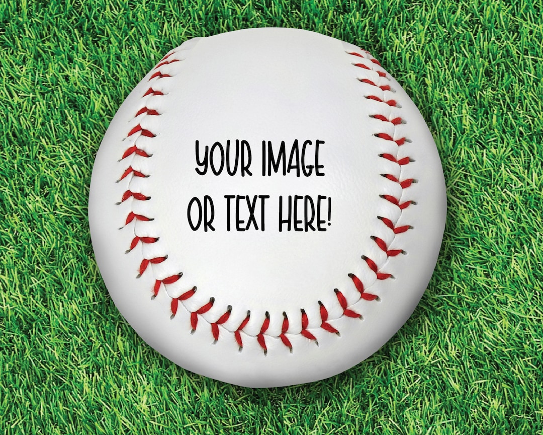 Custom Baseball Ball Fathers Day Gifts Baseball Gifts Custom Photo ...