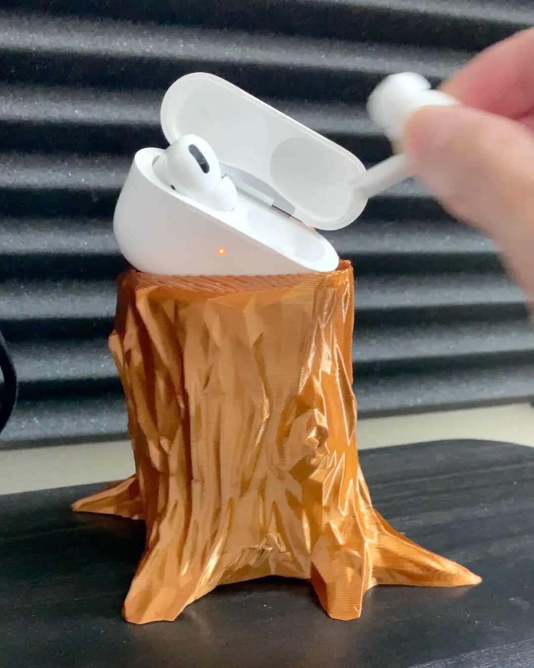 Low Poly Tree Stump AirPod Holder - Etsy