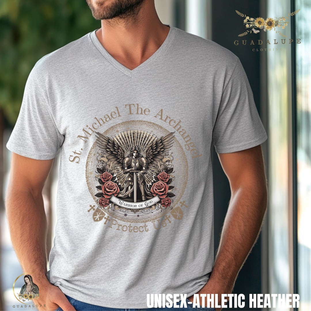 St. Michael the Archangel Tee, San Michael De Arcangel Tshirt, Catholic ...