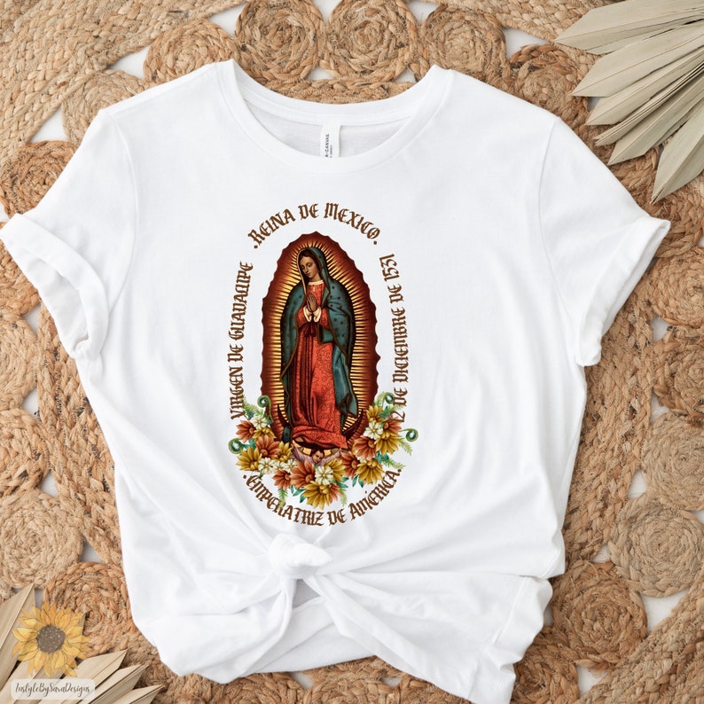 Guadalupe Tshirt Virgen Maria Shirt La Morenita Tee - Etsy