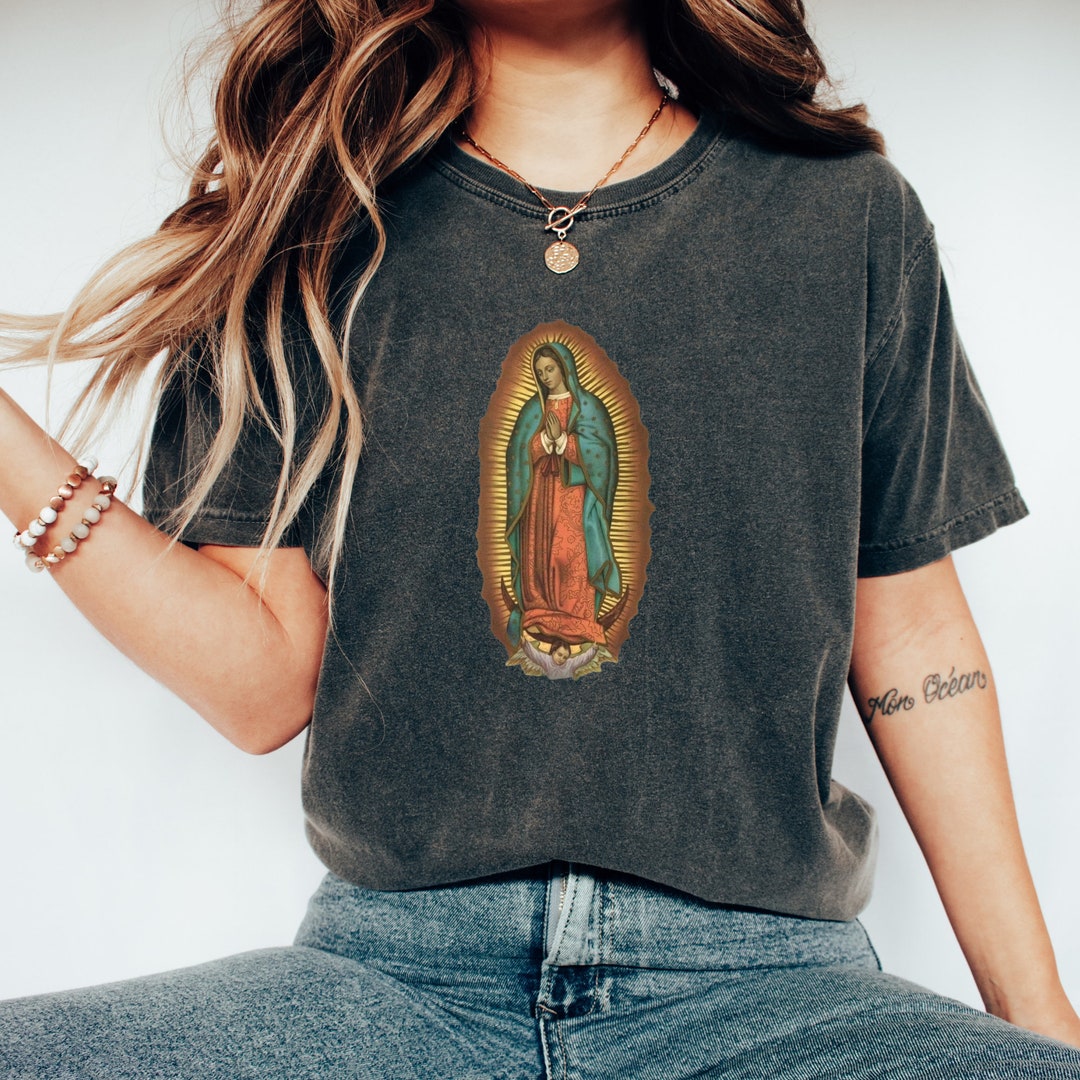 Guadalupe Confort Colors Tshirt Virgen Maria Shirt La - Etsy