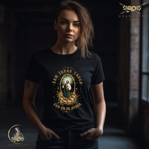 San Judas Tadeo Pray T-shirt, Religious Graphic T Shirt, Catholic Vintage Clipart Gifts ...