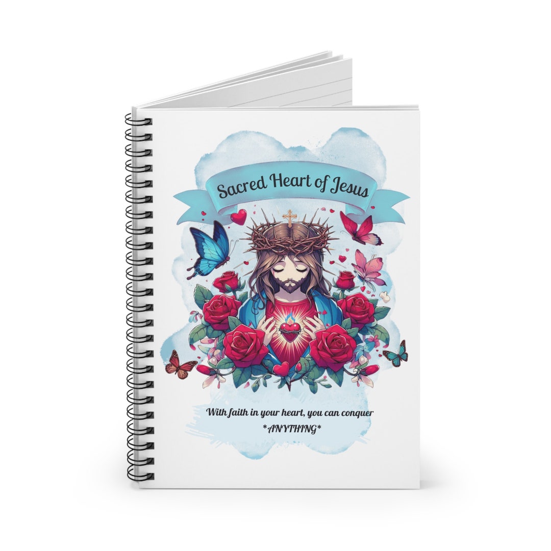 Sunday School Sacred Heart of Jesus Spiral Notebook, Religious CCD ...