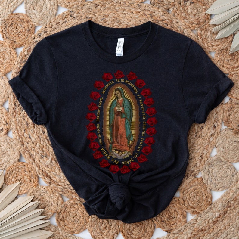 Virgen of Guadalupe T Shirt Virgin Mary Shirt Virgencita - Etsy
