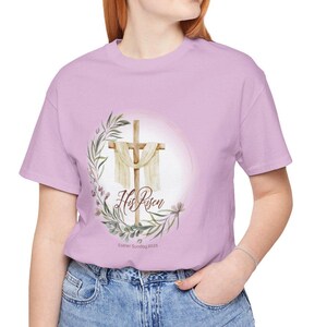 Easter Sunday Tee, Holy Week Catholic Women Gift, His Risen Mom Shirt ...