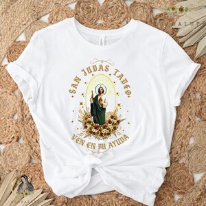 San Judas Tadeo Pray T-shirt, Religious Graphic T Shirt, Catholic Vintage Clipart Gifts ...