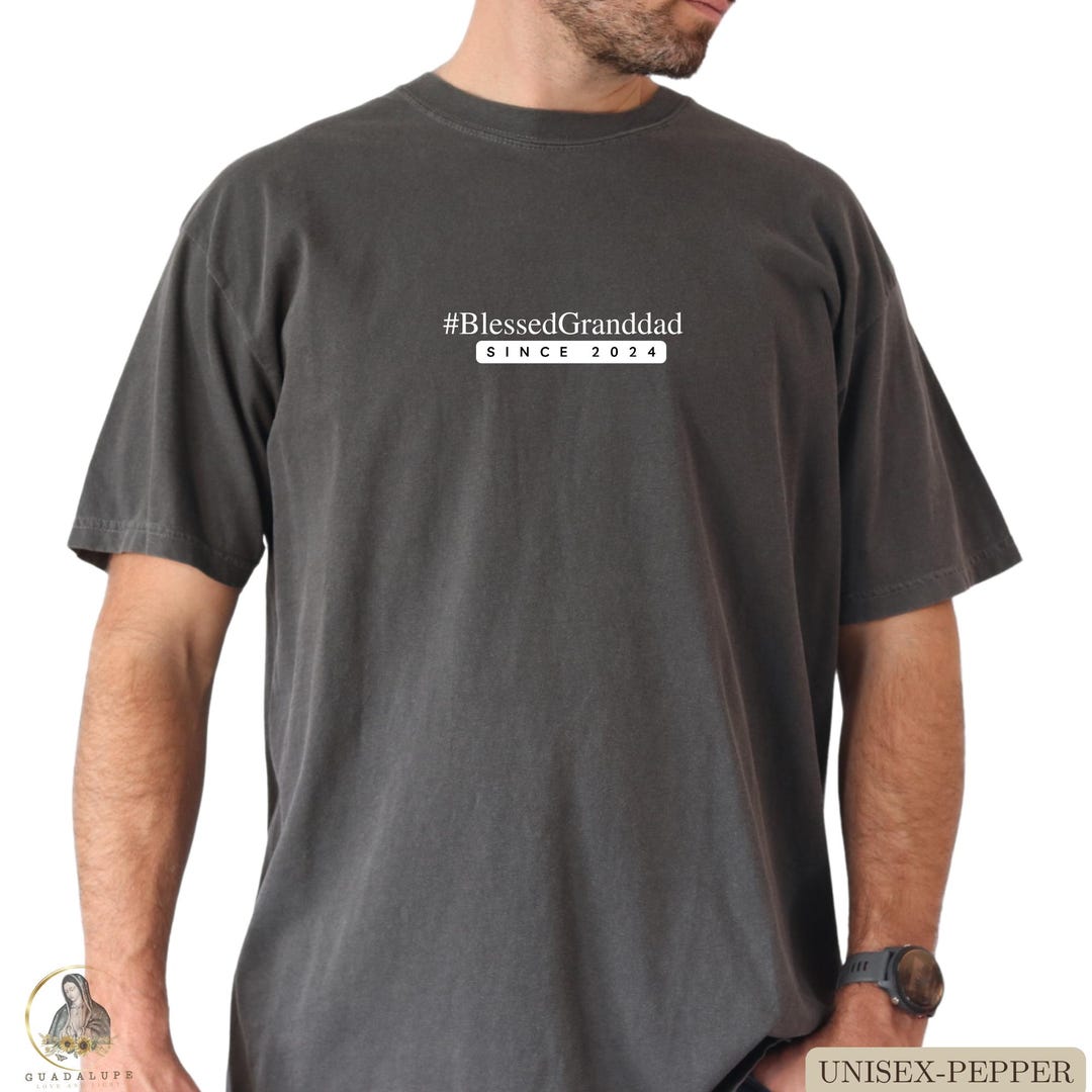 Personalized Catholic Granddad Gift, Blessed Granddad Shirt, Custom ...