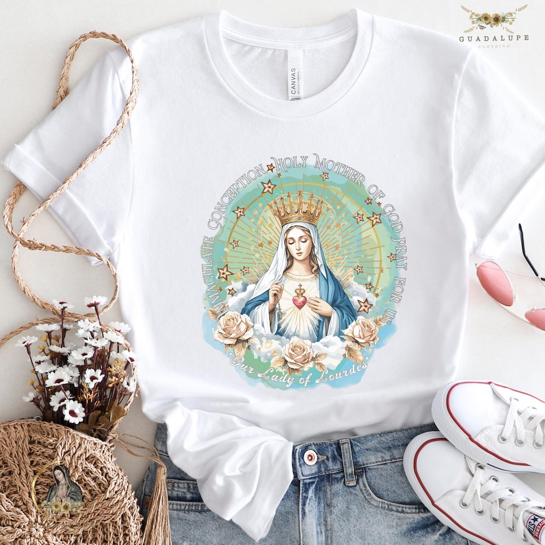 Our Lady of Immaculate Conception Catholic Shirt, Virgin Mary T-shirt ...
