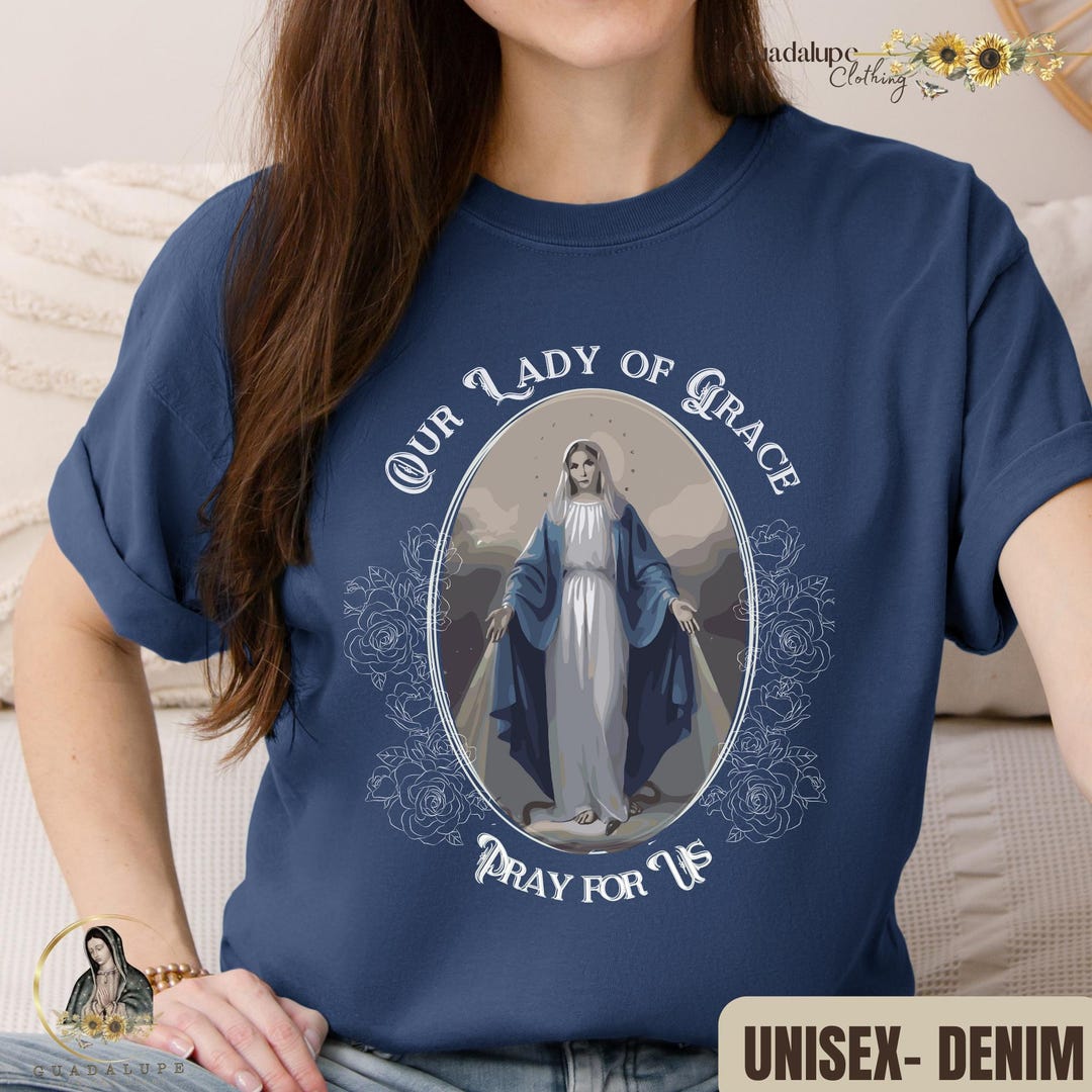 Immaculate Conception T-shirt: Vintage Catholic Comfort Colors Tee - Etsy