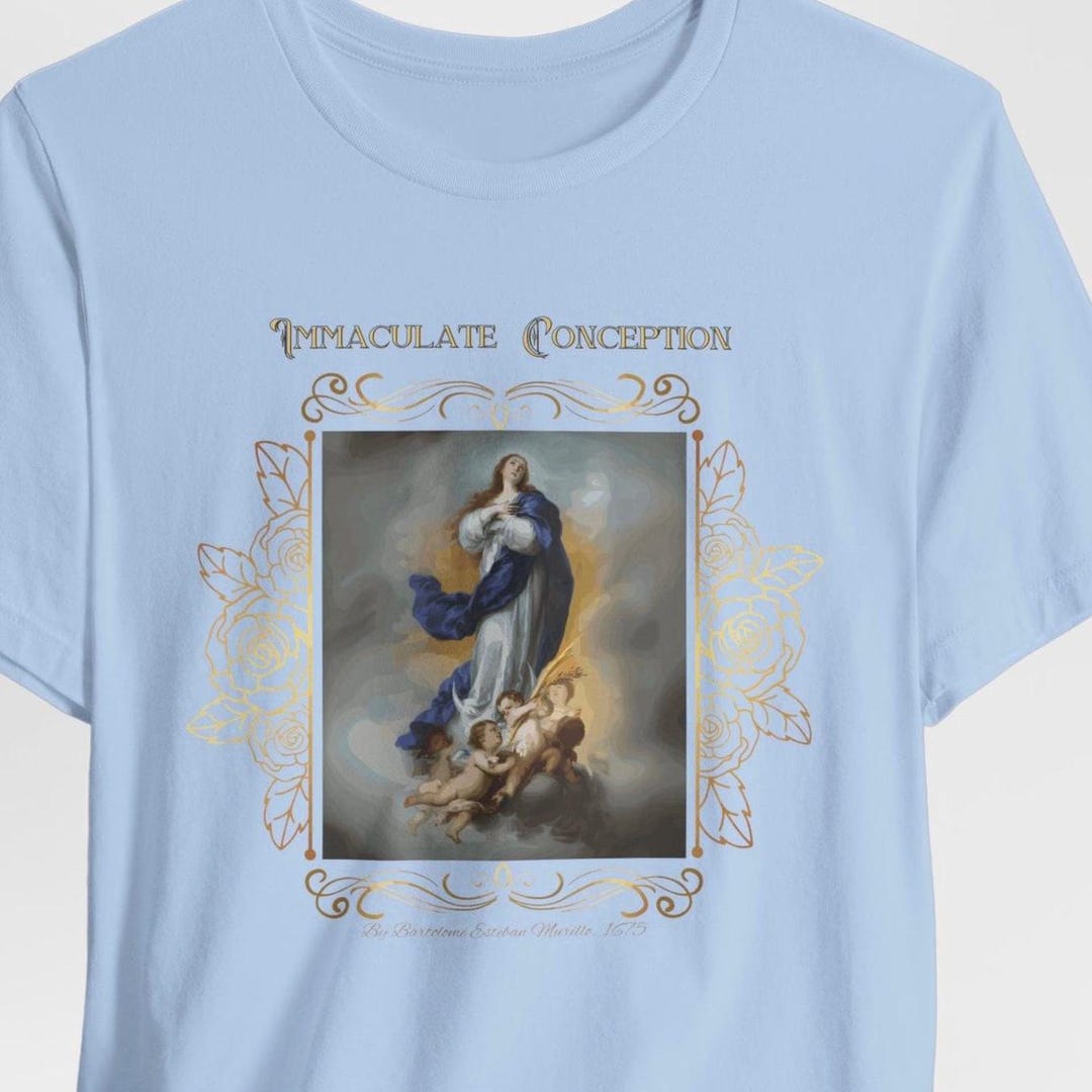 Immaculate Conception T-shirt: Marian Virgin Mary Apparel - Etsy