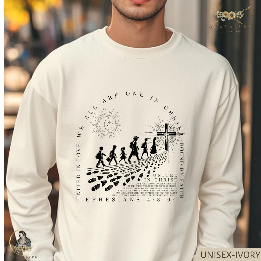 Jesus Walks With the Outcast Tee, One People One Faith Shirt, Faith ...