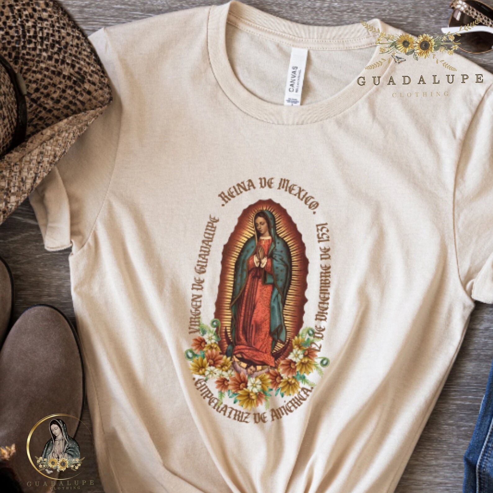 Guadalupe Tshirt, Virgen Maria Shirt, La Morenita Tee, Bohemian ...