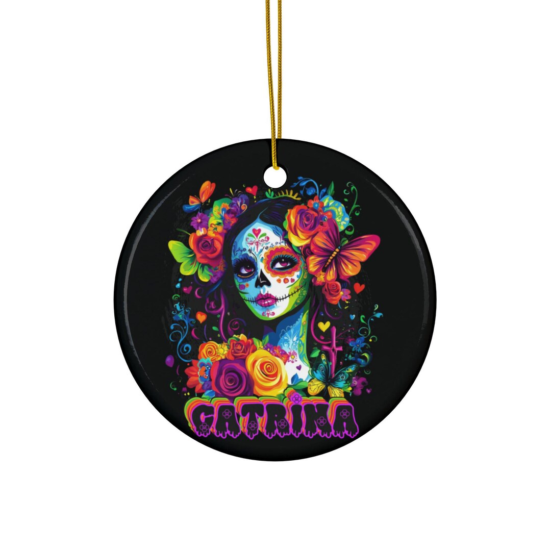 Catrina Halloween Ceramic Ornaments, Unique, Trendy Gifts for Día De ...