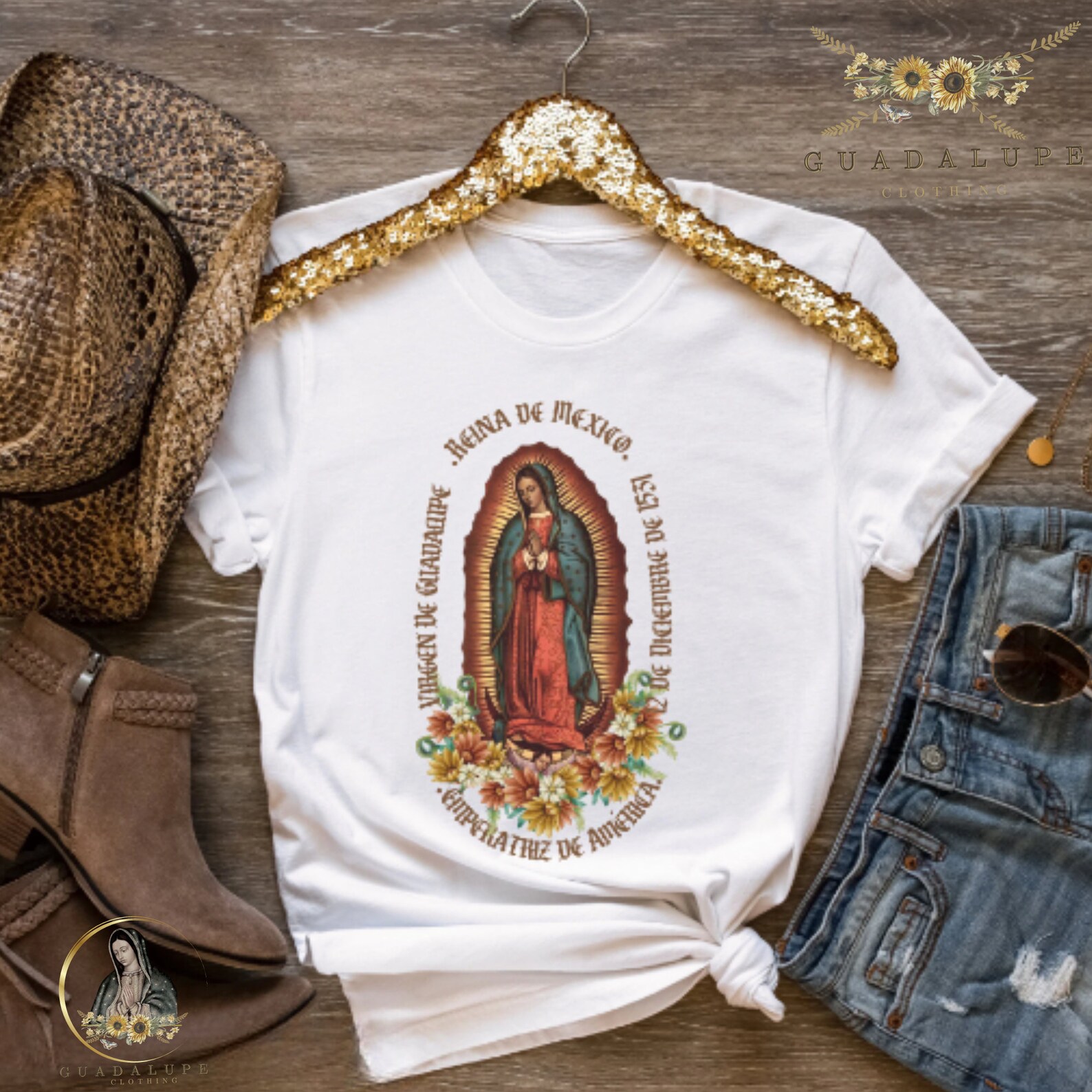 Guadalupe Tshirt, Virgen Maria Shirt, La Morenita Tee, Bohemian ...
