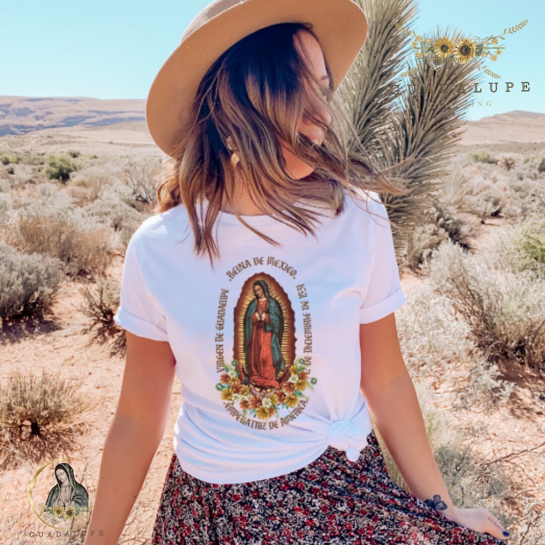 Guadalupe Tshirt, Virgen Maria Shirt, La Morenita Tee, Bohemian ...