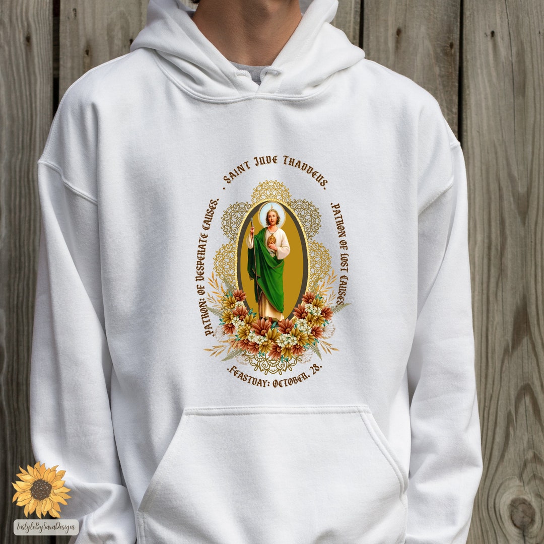 Plus Size Saint Jude Thaddeus Crewneck Hoodie San Judas - Etsy