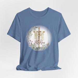 Easter Sunday Tee, Holy Week Catholic Women Gift, His Risen Mom Shirt ...