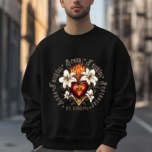St Joseph Holy Family Catholic Chaste Vintage Style Sweatshirt, Father ...