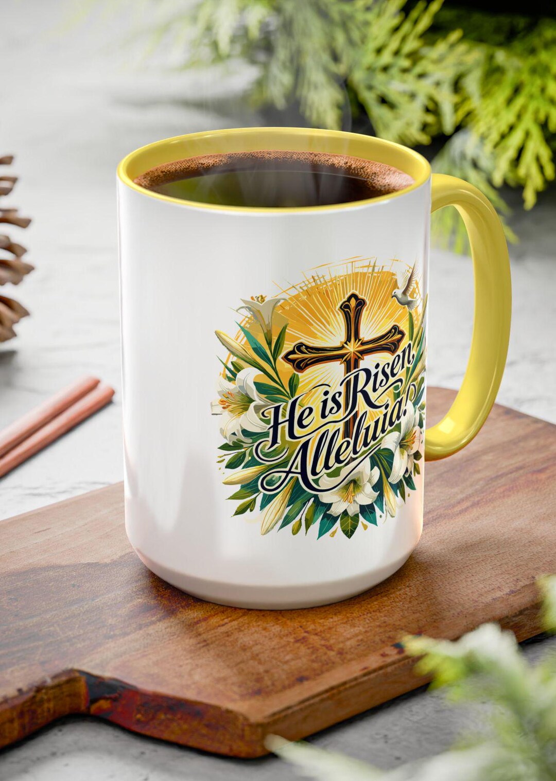 Faith-inspired Coffee Mugs, Easter Sunday Lent Hope Renewal, 11oz 15oz ...