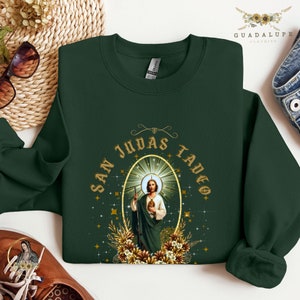 San Judas Tadeo Hoodie: Vintage Catholic St. Jude Thaddeus Devotional ...