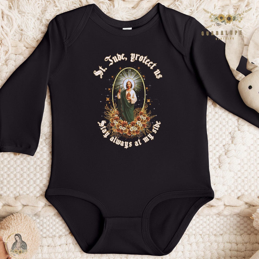 Infant St. Jude Long Sleeve Bodysuit Catholic Baby Clothes Religious ...